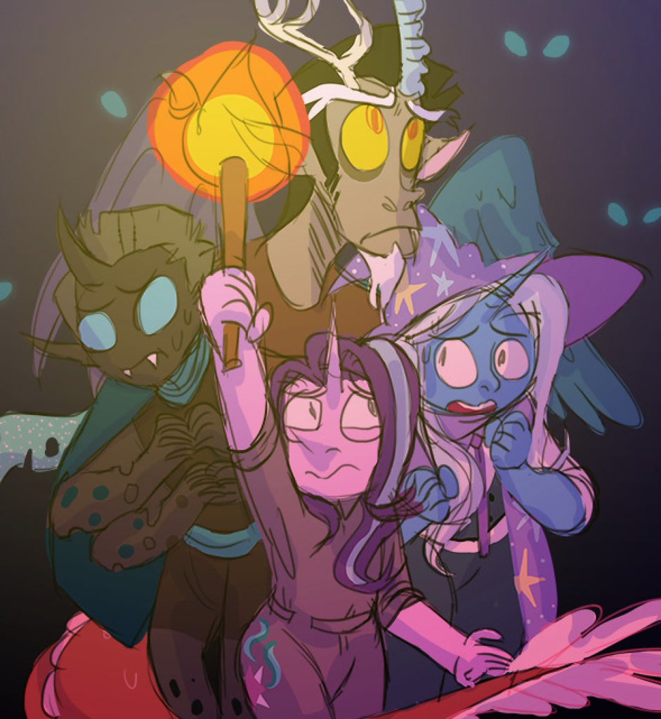 #2757718 - safe, artist:stevetwisp, discord, starlight glimmer, thorax ...