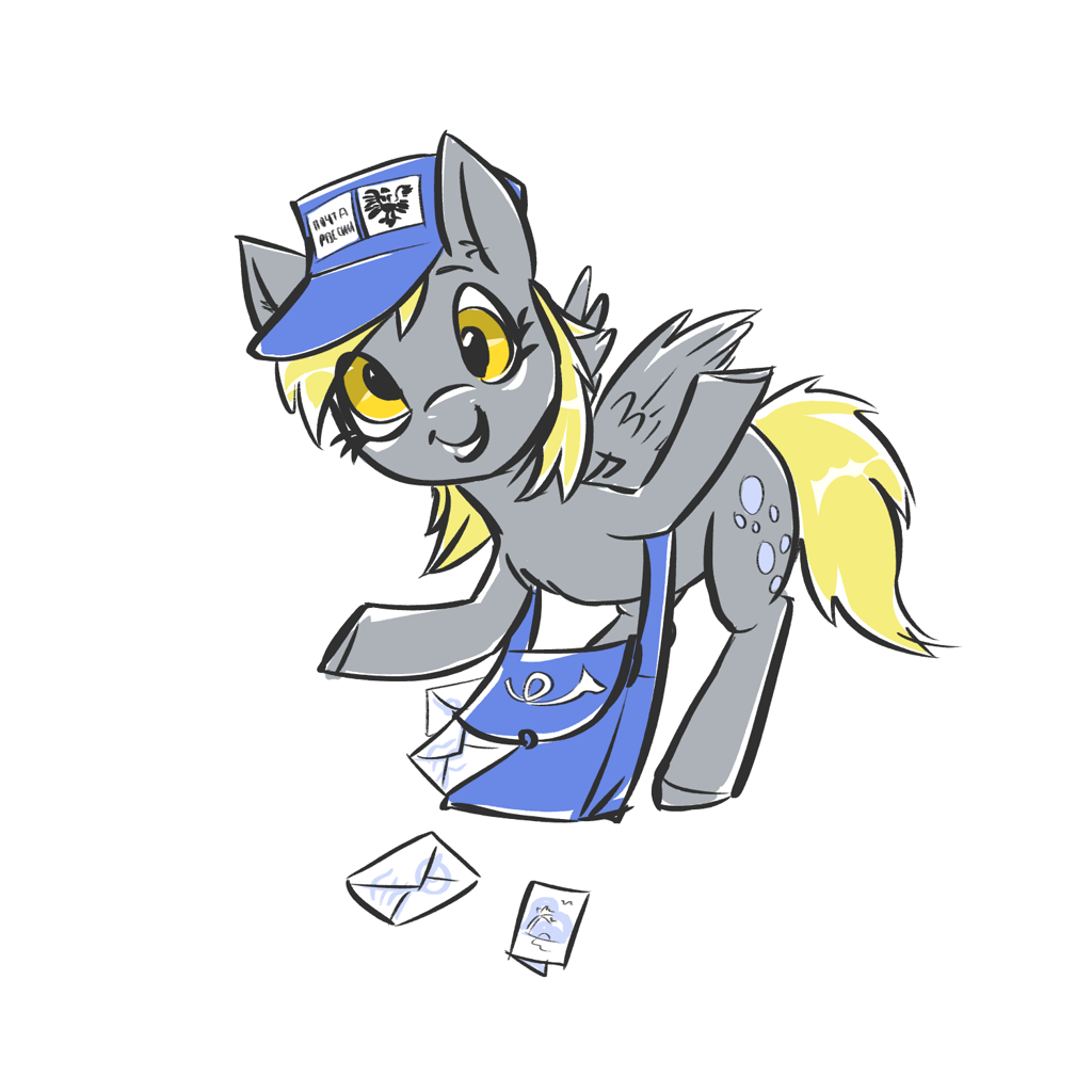 #2775151 - safe, artist:kovoranu, derpy hooves, pegasus, pony, g4, cute ...