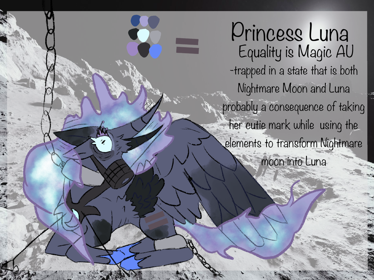 #2760375 - safe, artist:iizda, princess luna, alicorn, bicorn, pony, g4 ...