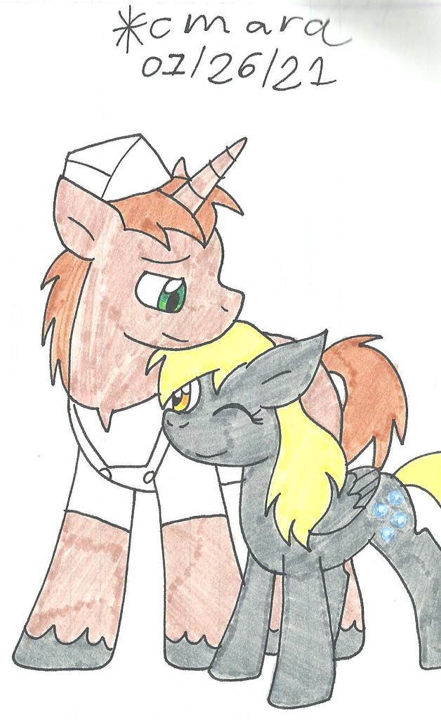 #2549399 - safe, artist:cmara, derpy hooves, donut joe, pegasus, pony ...