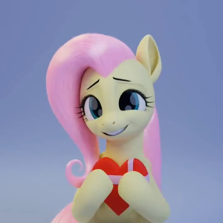 #2550438 - safe, artist:skytails, fluttershy, pegasus, pony, g4, 3d ...