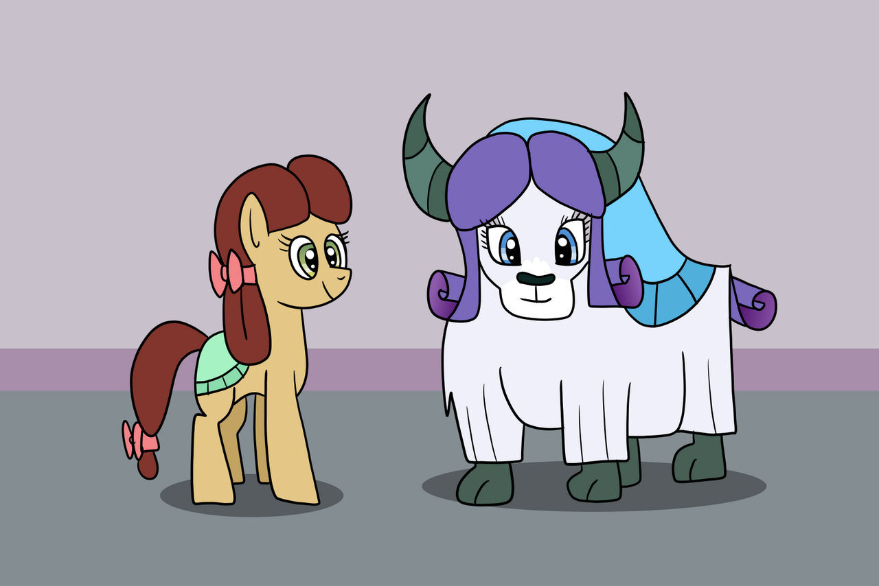 #2553073 - safe, artist:platinumdrop, rarity, yona, earth pony, pony ...