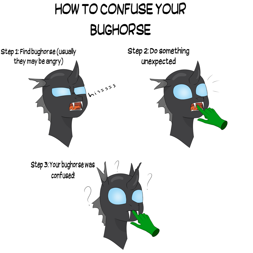 #2553125 - safe, artist:thatsbadboi, changeling, 3 panel comic ...