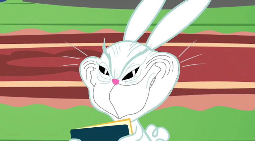 #2554020 - safe, artist:toucanldm, angel bunny, rabbit, g4, ??? meets ...