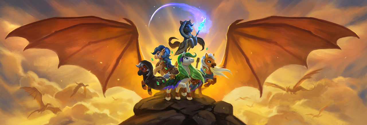 #2554116 - safe, artist:leeshahannigan, littleknight, mystaria, shadow ...