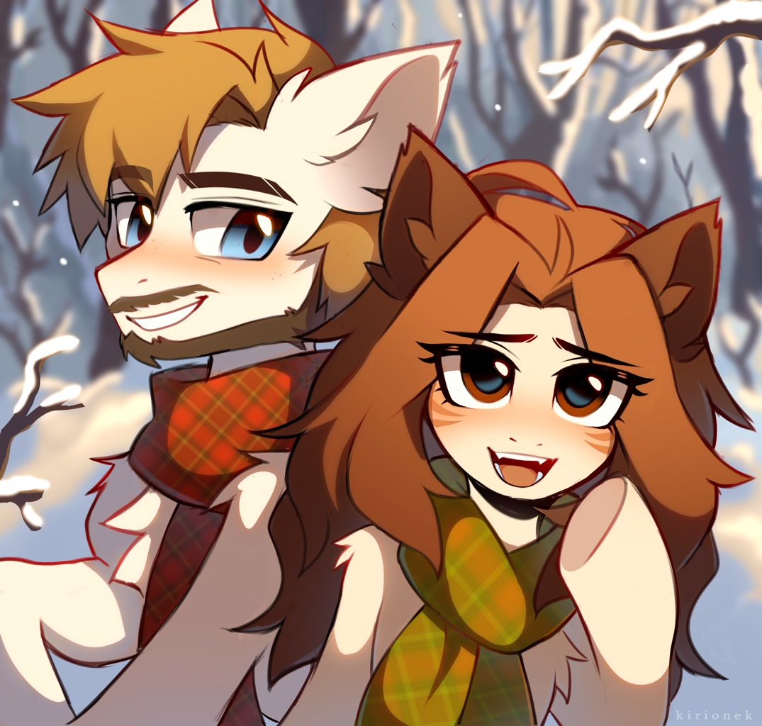 #2545708 - safe, artist:kirionek, oc, oc only, oc:kiri, earth pony, pony, beard, chest fluff ...