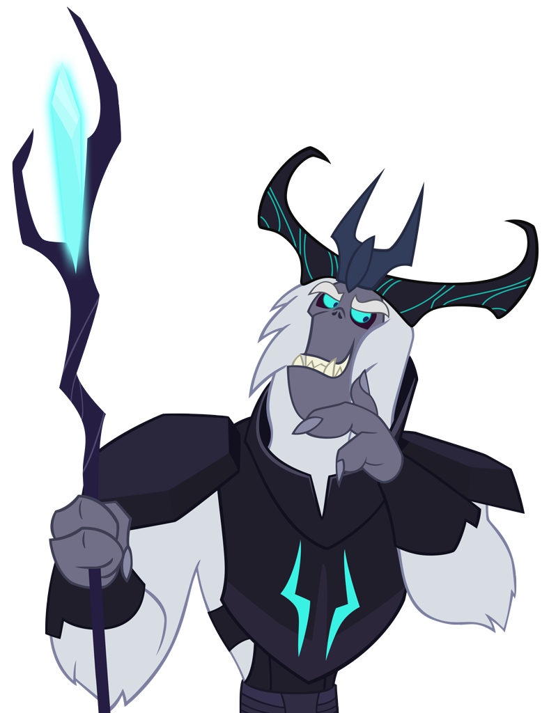 #2545965 - safe, artist:andoanimalia, storm king, yeti, g4, my little ...