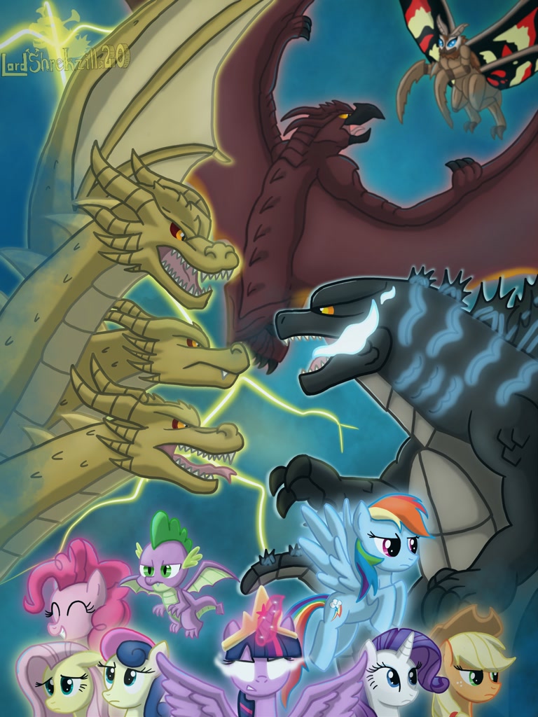 #2546207 - safe, artist:lordshrekzilla20, applejack, bon bon ...