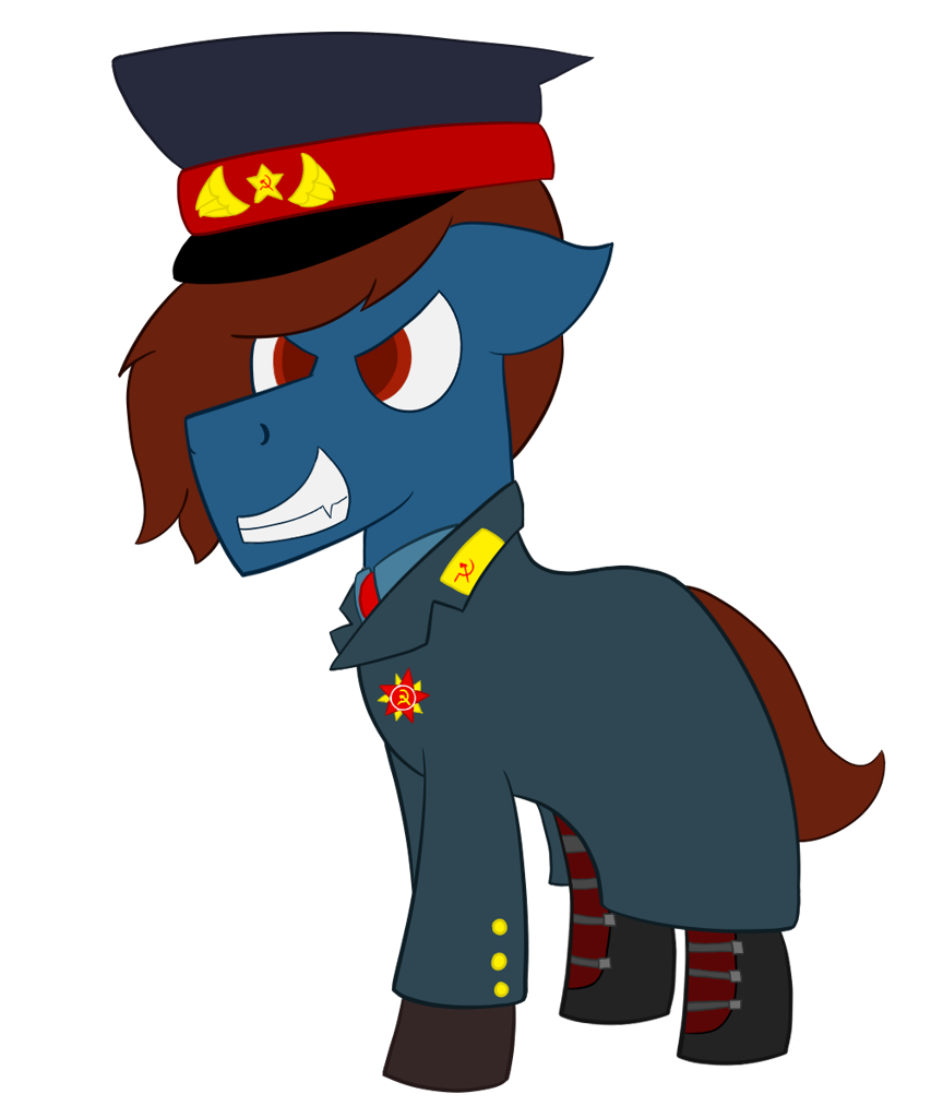 #2561970 - safe, artist:derpy_the_duck, oc, oc only, oc:soviet derp, pony, boots, clothes ...