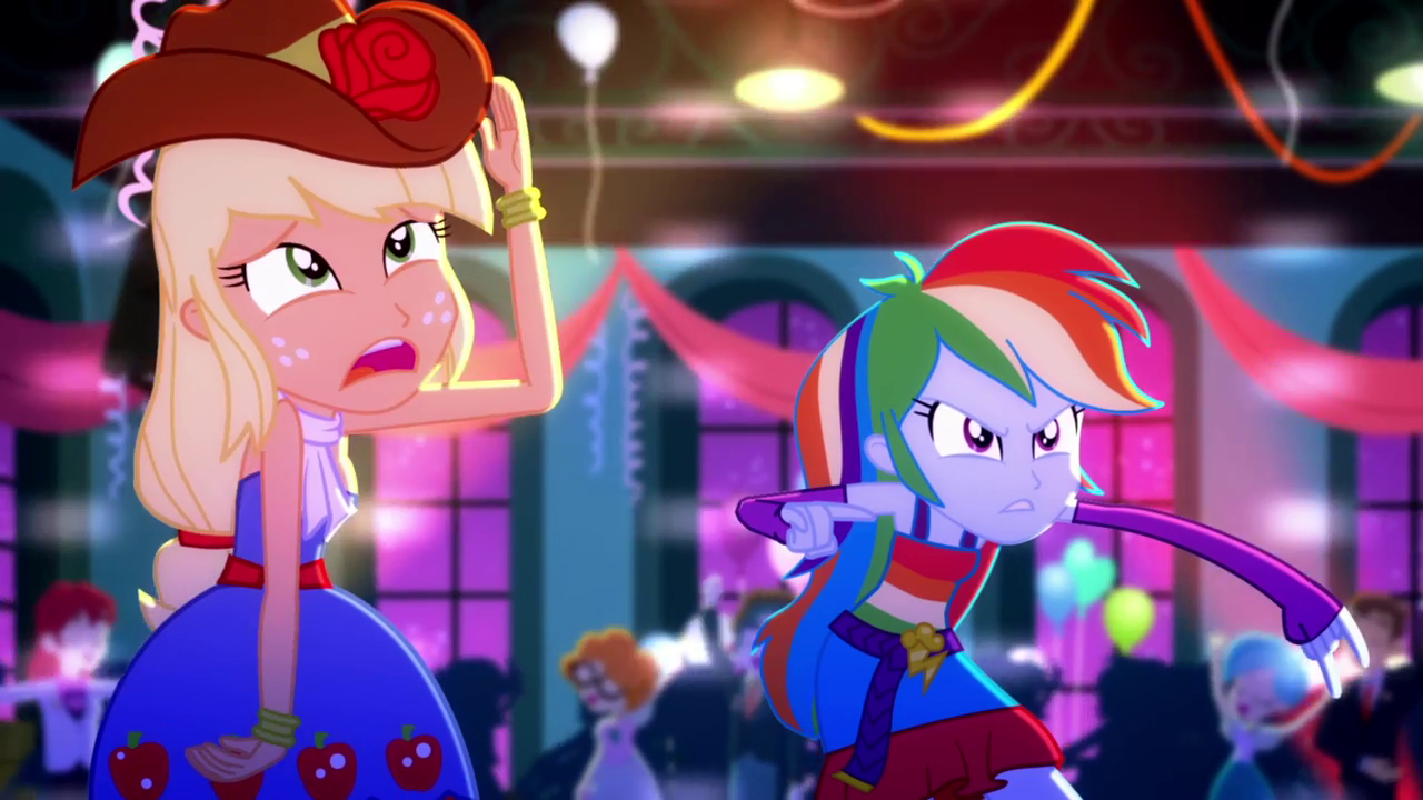 #2569706 - safe, screencap, applejack, rainbow dash, scribble dee ...