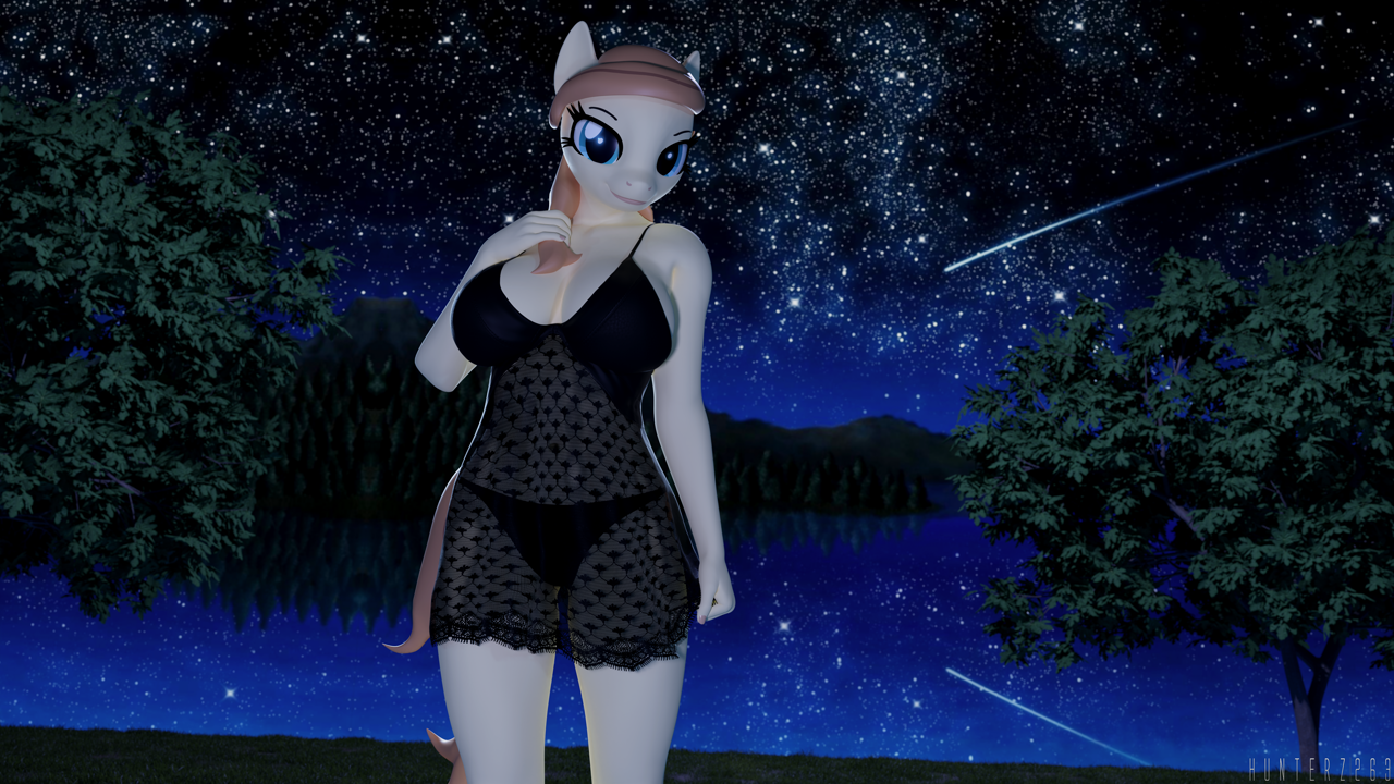 #2574565 - suggestive, artist:hunterz263, oc, oc only, oc:cream heart, anthro, plantigrade ...