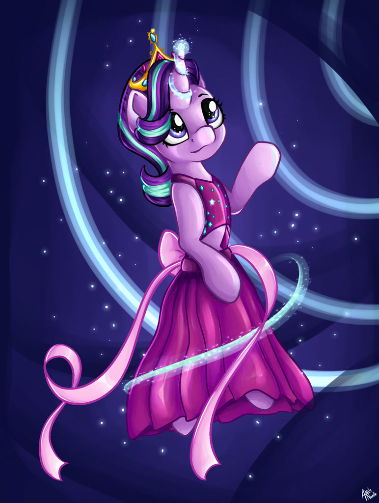 #2576436 - safe, artist:appleneedle, starlight glimmer, pony, unicorn ...