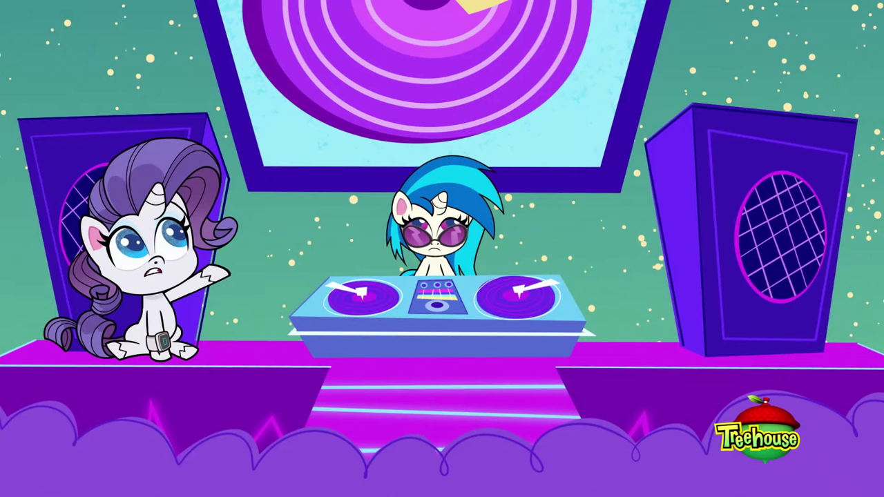 #2581702 - safe, screencap, dj pon-3, rarity, vinyl scratch, pony ...