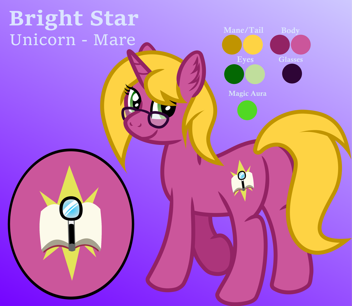 #2563317 - safe, artist:bryastar, oc, oc only, oc:bright star, pony ...