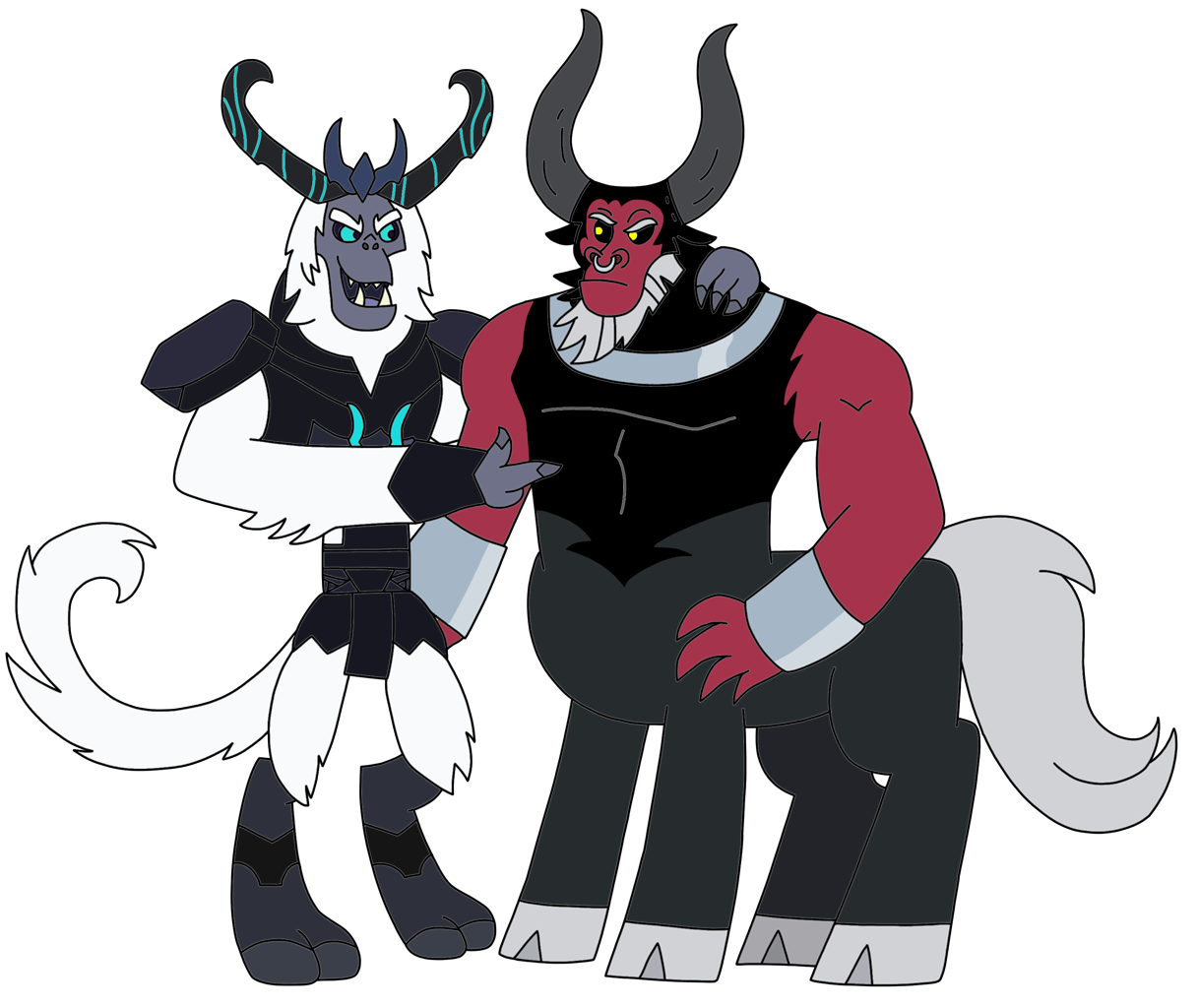 #2564573 - safe, artist:supahdonarudo, lord tirek, storm king, centaur ...