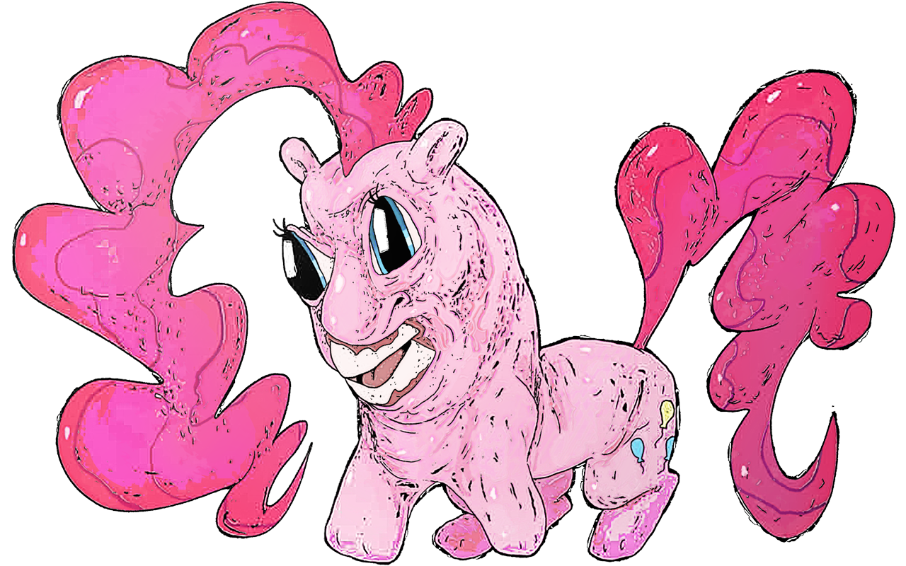 #2567914 - grotesque, artist:applebeans, pinkie pie, earth pony, pony ...