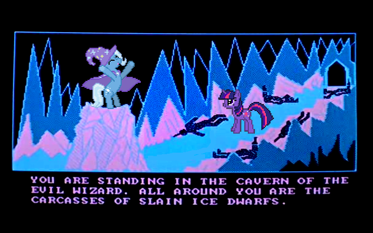 #2592926 - safe, artist:mercenario1945, trixie, twilight sparkle, g4 ...