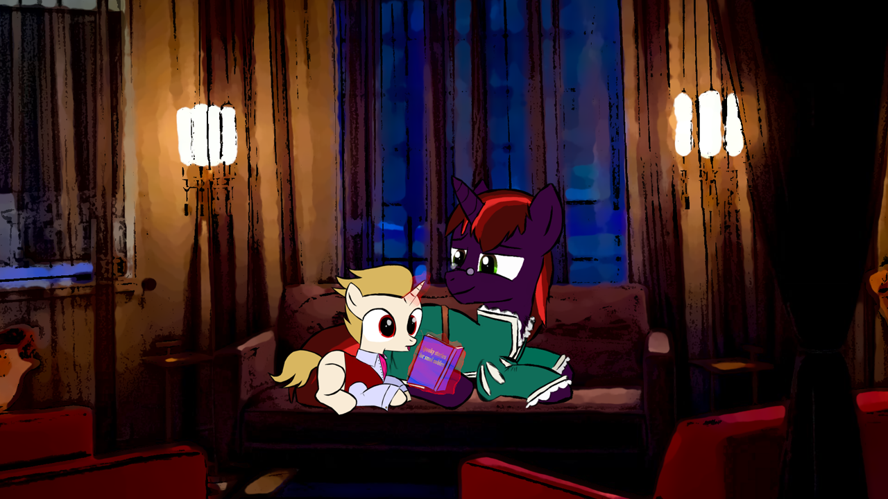 #2594383 - safe, artist:uncreative, oc, oc:pewter inkwell, oc:regal ...