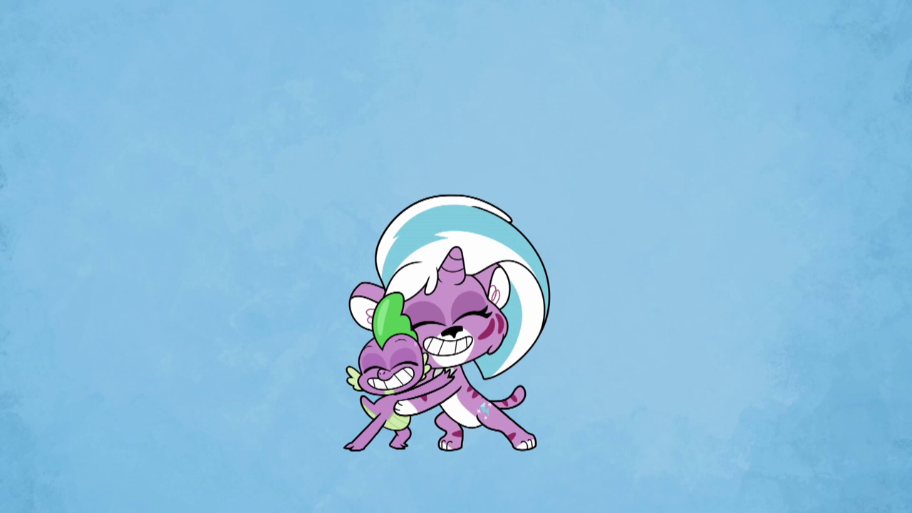 #2597711 - safe, screencap, lightning chill, spike, big cat, dragon ...