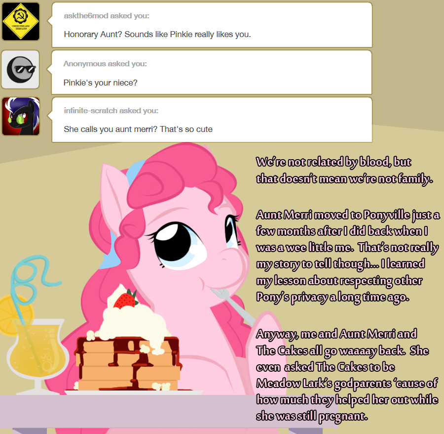 #2599336 - safe, artist:askmerriweatherauthor, pinkie pie, pony, ask ...