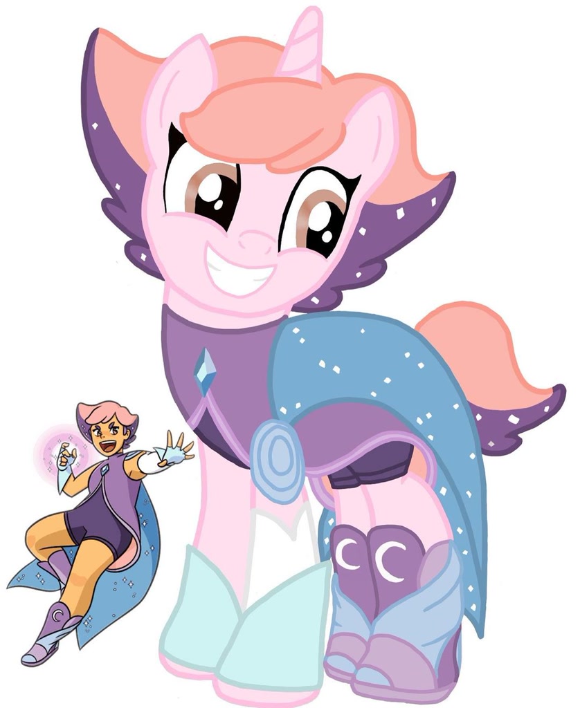 #2603189 - safe, artist:ponyrefaa, human, pony, unicorn, boots, clothes ...