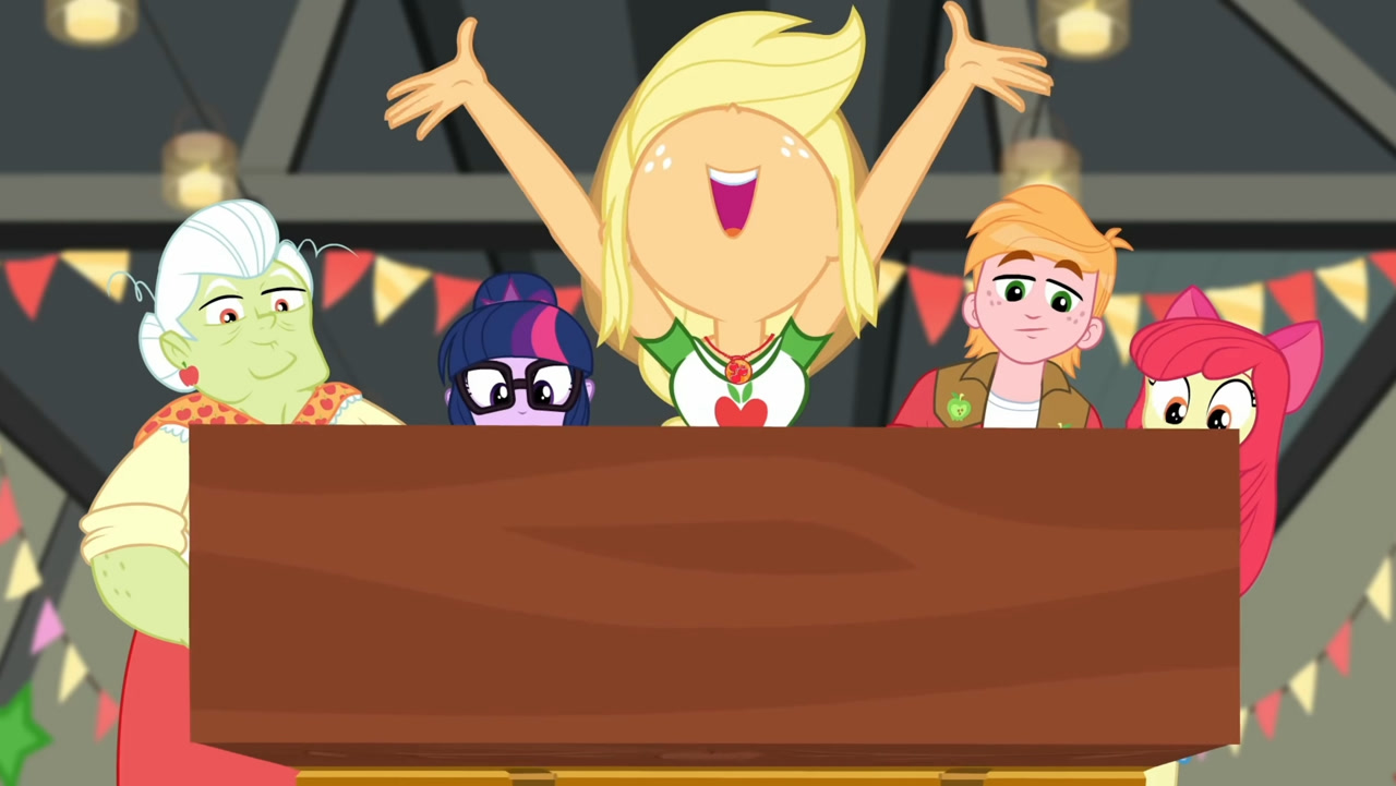 #2585687 - safe, screencap, apple bloom, applejack, big macintosh ...