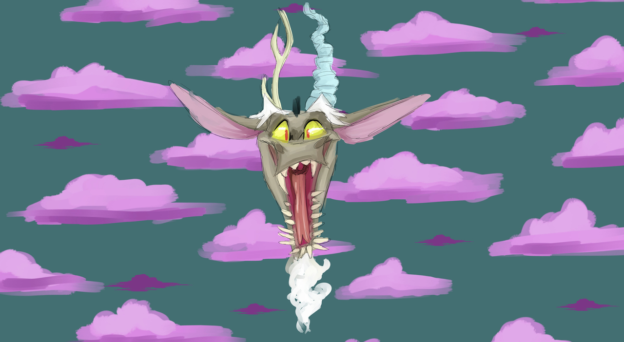 #2619348 - safe, artist:d3pressedr4inbow, discord, g4, disembodied head ...