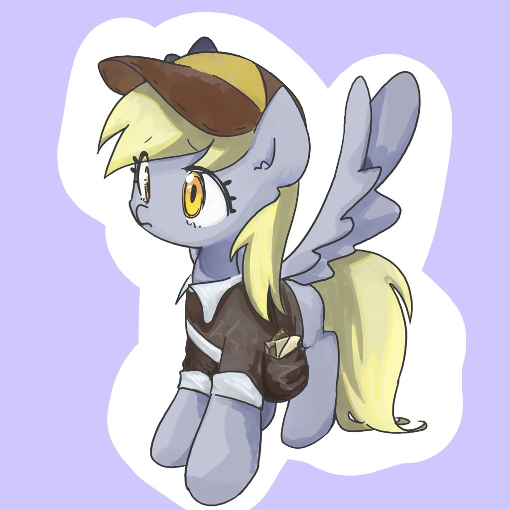 #2624386 - safe, artist:770nanao15, derpy hooves, pegasus, pony, g4 ...