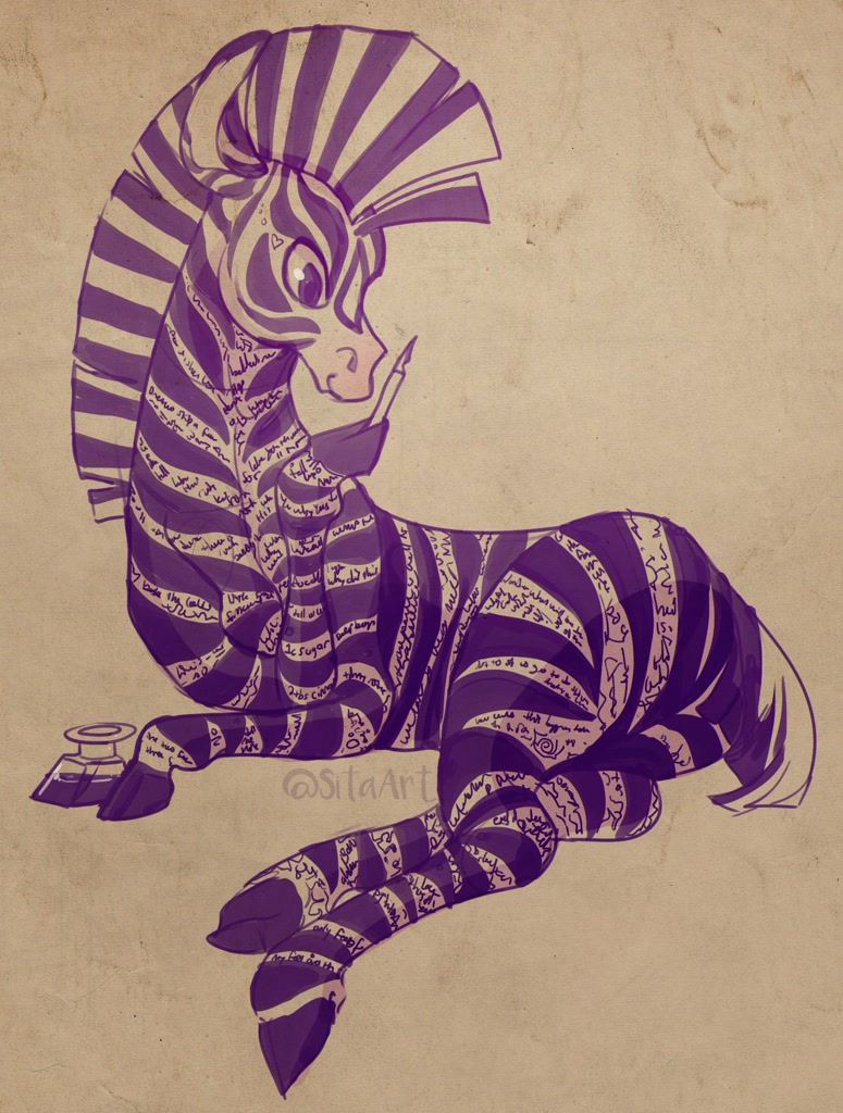 #2607010 - safe, artist:sitaart, oc, oc only, oc:kitabu, pony, zebra ...