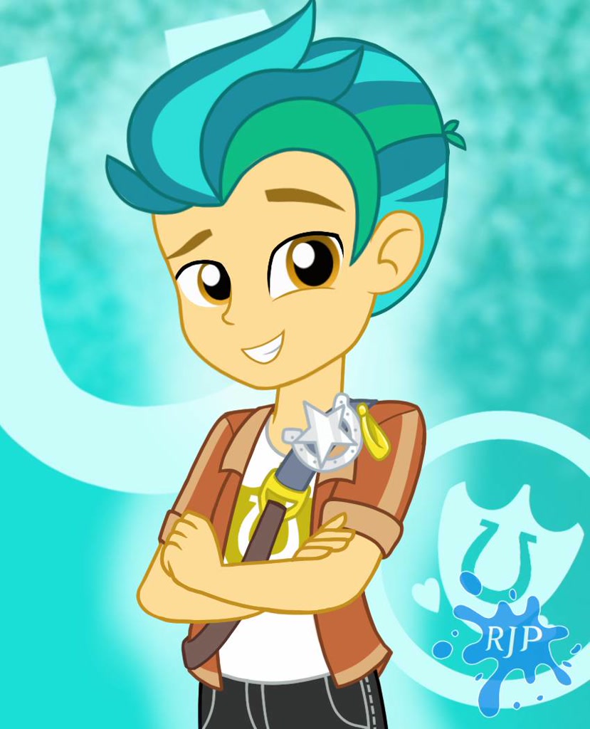 #2608100 - safe, artist:rjp.rammy, hitch trailblazer, equestria girls ...