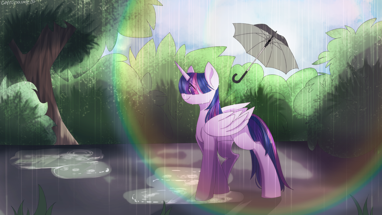 #2610168 - safe, artist:cottonaime, twilight sparkle, alicorn, pony ...