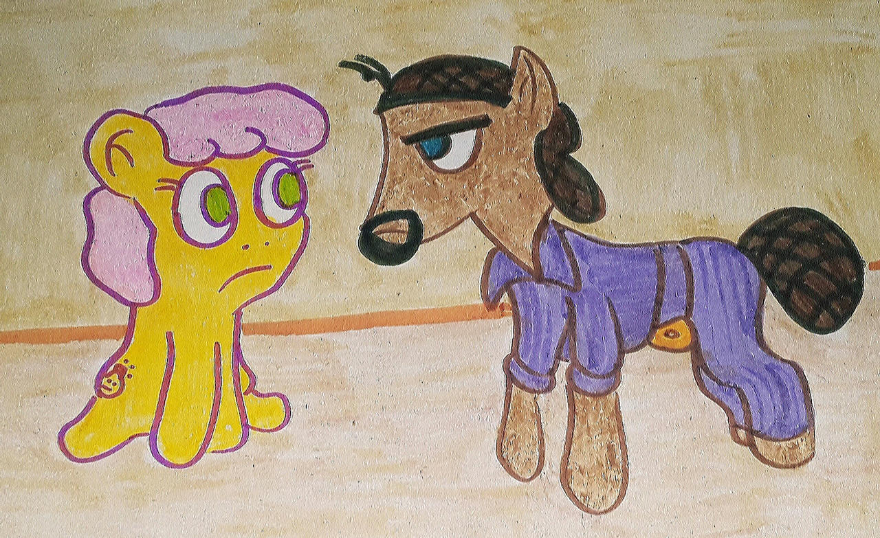 #2610215 - safe, artist:dex stewart, jesús pezuña, oc, oc:amber alert ...