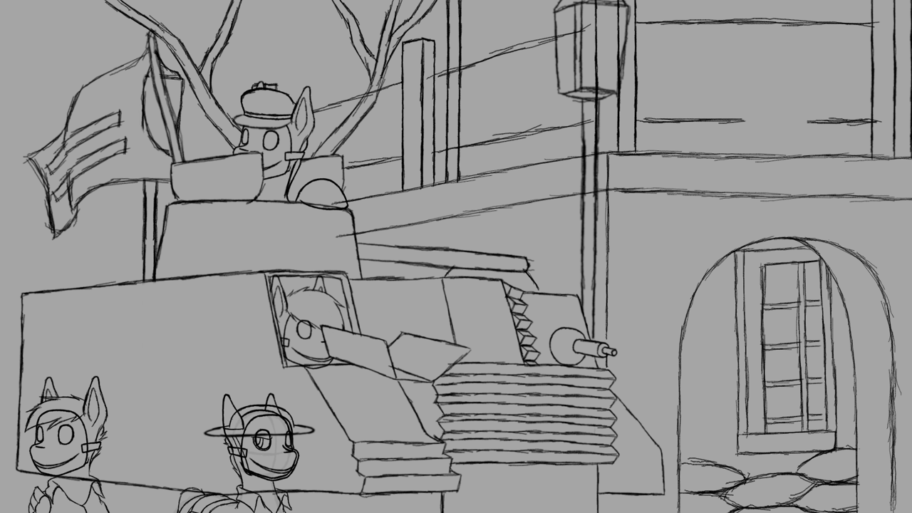 #2610592 - safe, artist:tiviyl, oc, equestria at war mod, bob semple ...