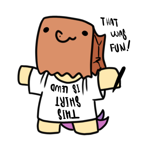 #2635635 - safe, artist:paperbagpony, oc, oc:paper bag, chibi, clothes ...