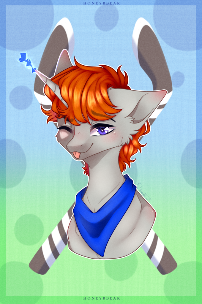 #2637581 - safe, artist:honeybbear, oc, oc only, oc:disterious, pony ...