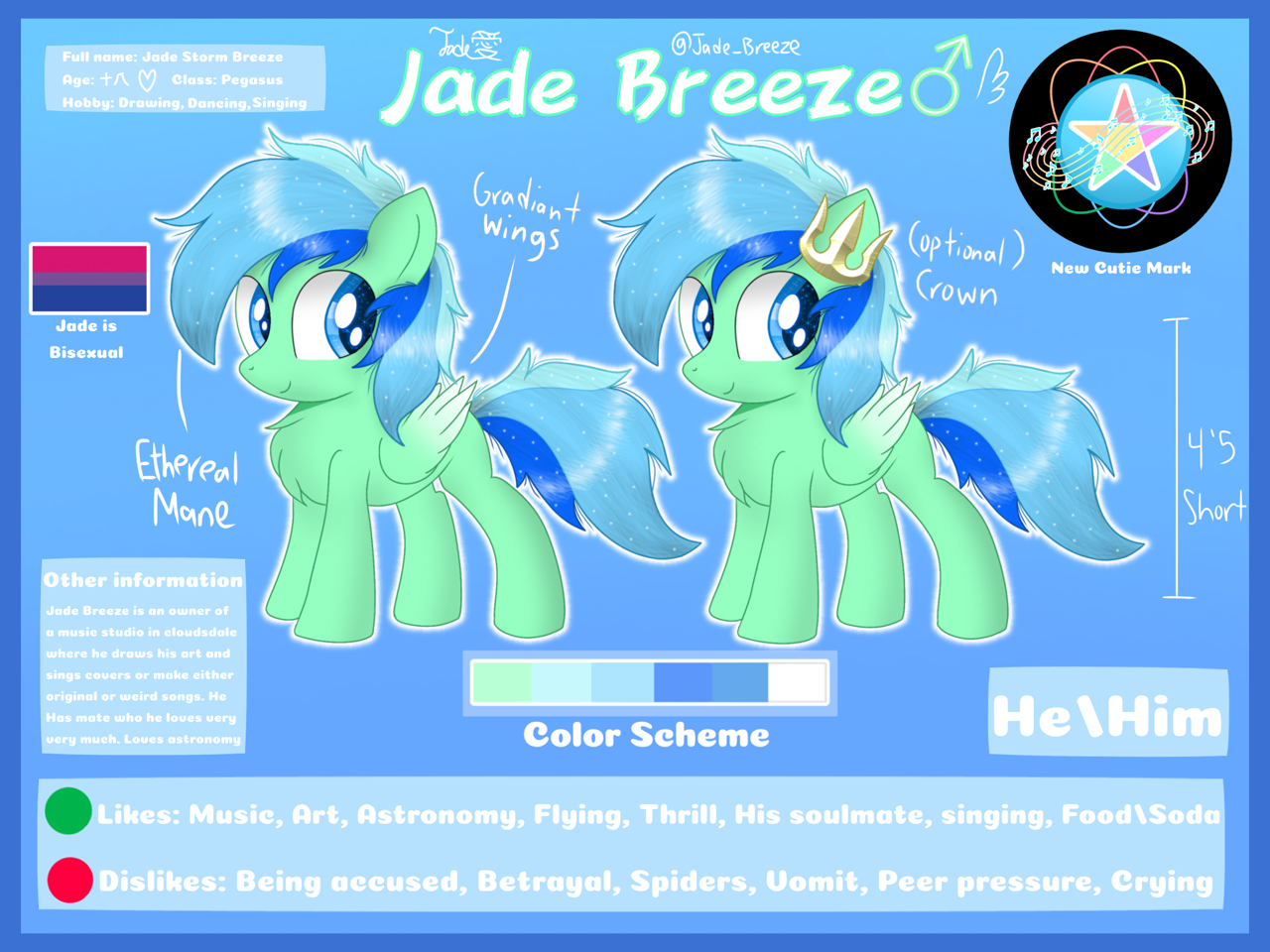 #2638864 - safe, artist:jadebreeze115, oc, oc only, oc:jade breeze ...