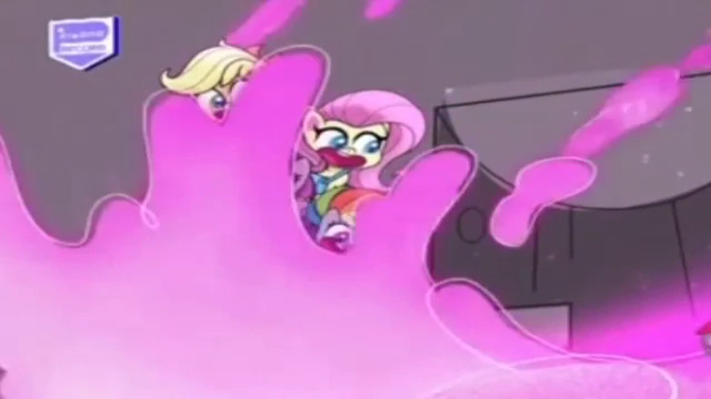 #2641388 - safe, edit, screencap, applejack, discord, fluttershy ...