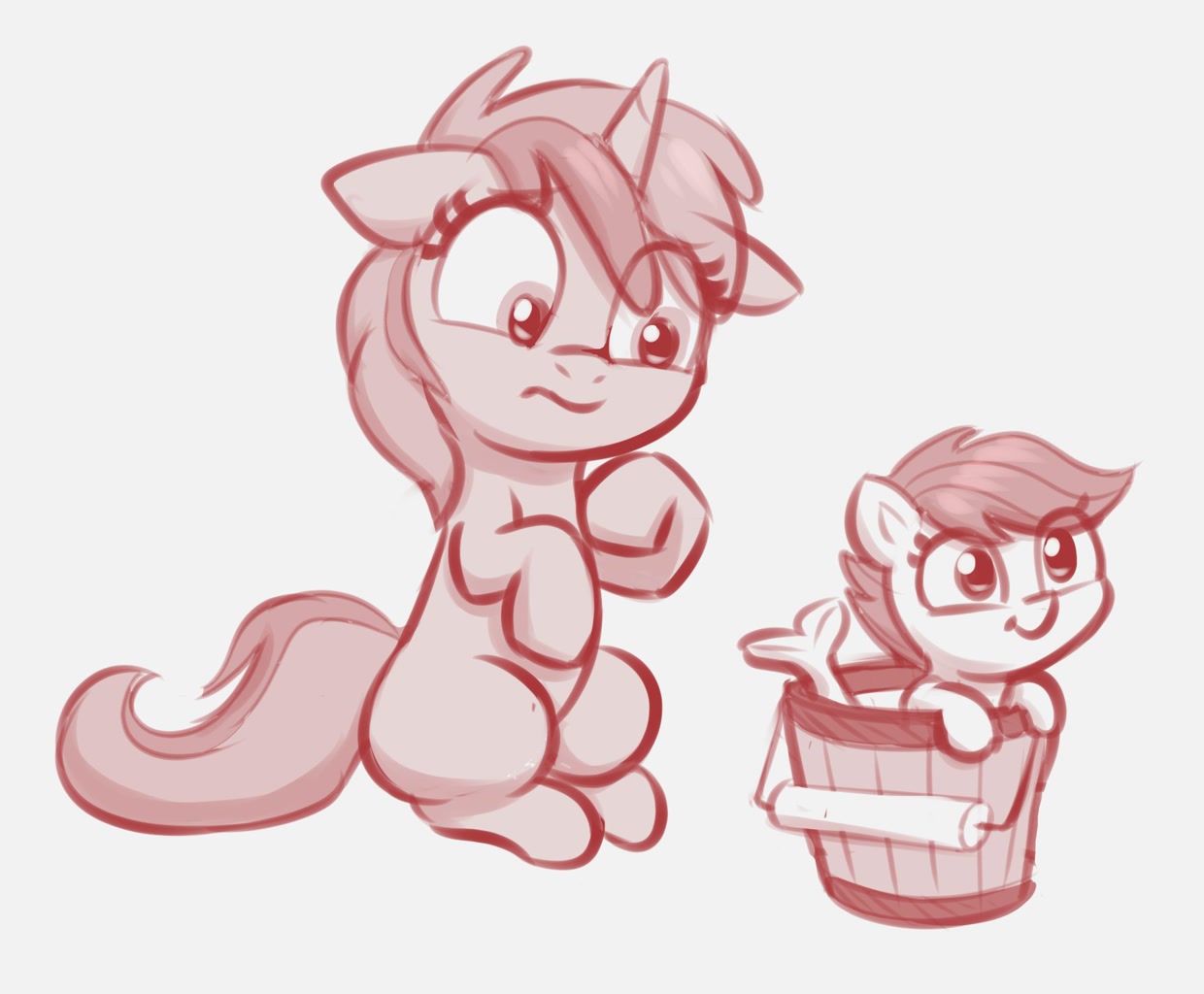 #2642523 - safe, artist:heretichesh, ruby pinch, scootaloo, merpony ...