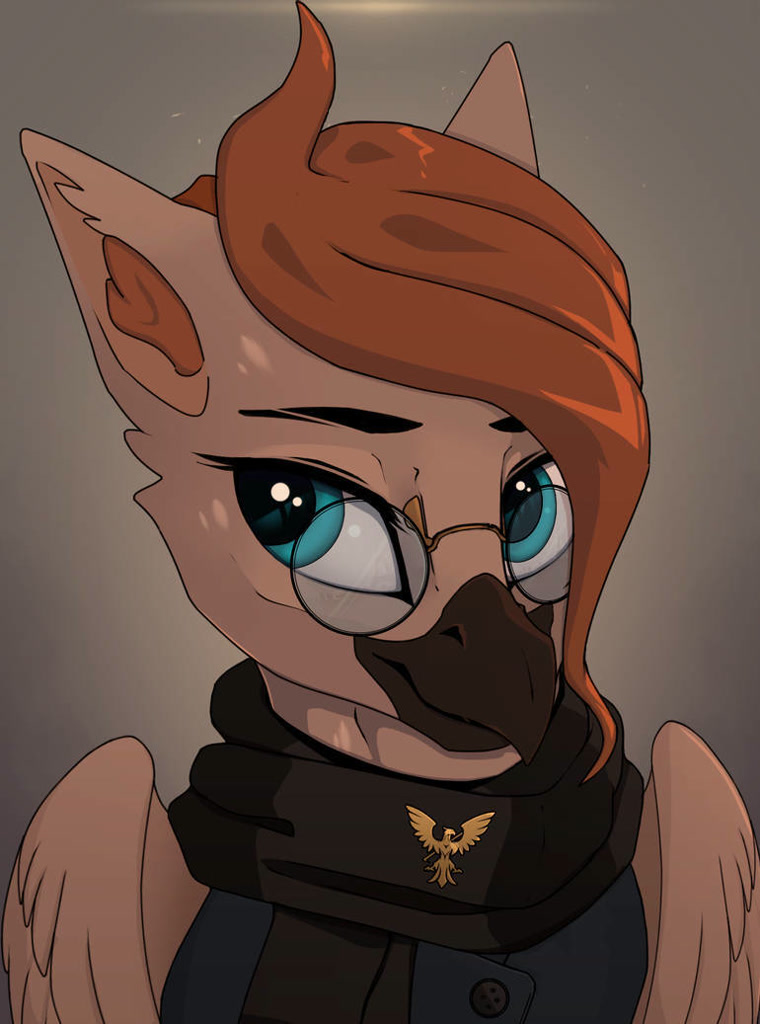 #2643070 - safe, artist:callsign-echo, oc, oc only, oc:cecile gaudreau, griffon, equestria at ...