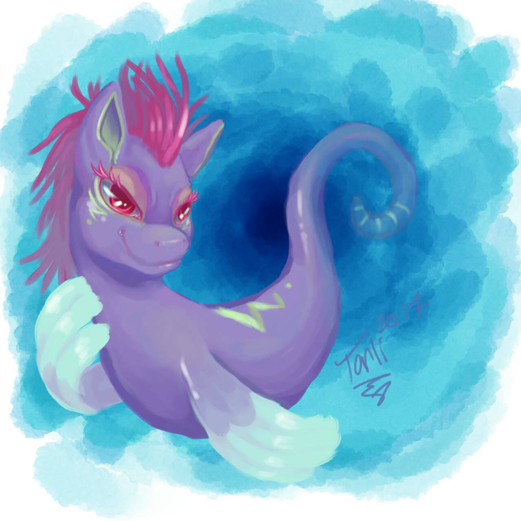 #2643410 - safe, artist:ztarli, oc, oc only, sea pony, colored pupils ...