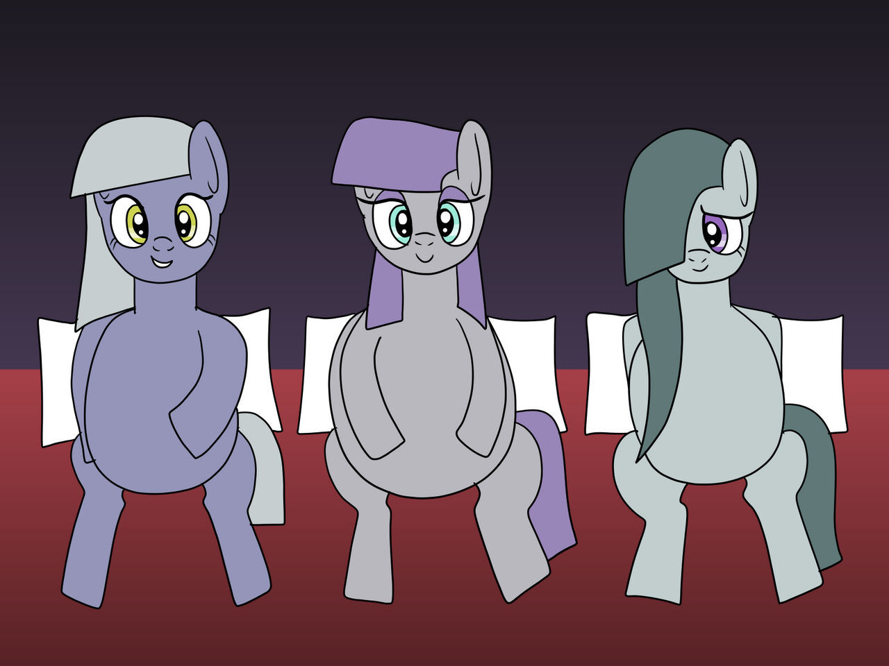 #2644978 - safe, artist:platinumdrop, limestone pie, marble pie, maud ...