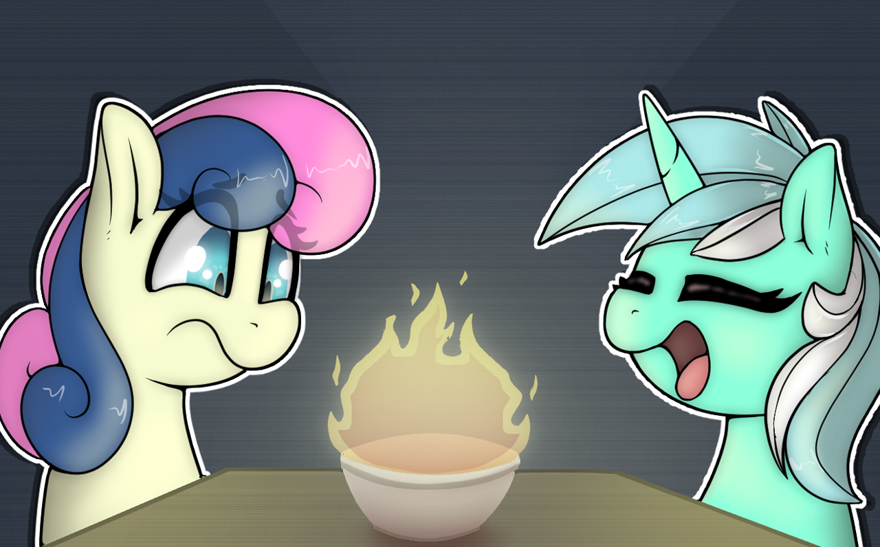 #2646492 - safe, artist:llametsul, bon bon, lyra heartstrings, sweetie ...