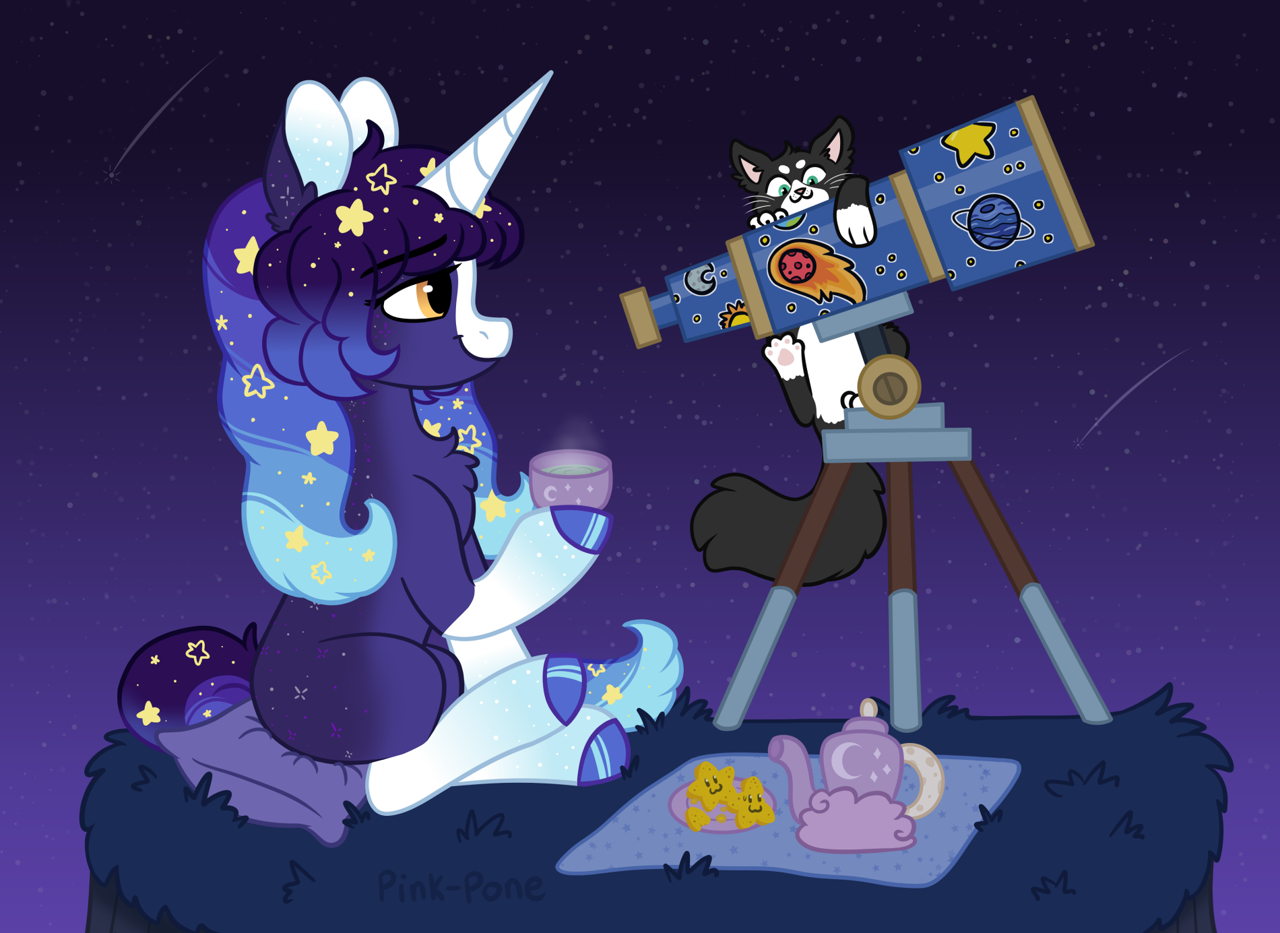 #2630956 - safe, artist:pink-pone, oc, oc only, oc:nova stella, cat ...