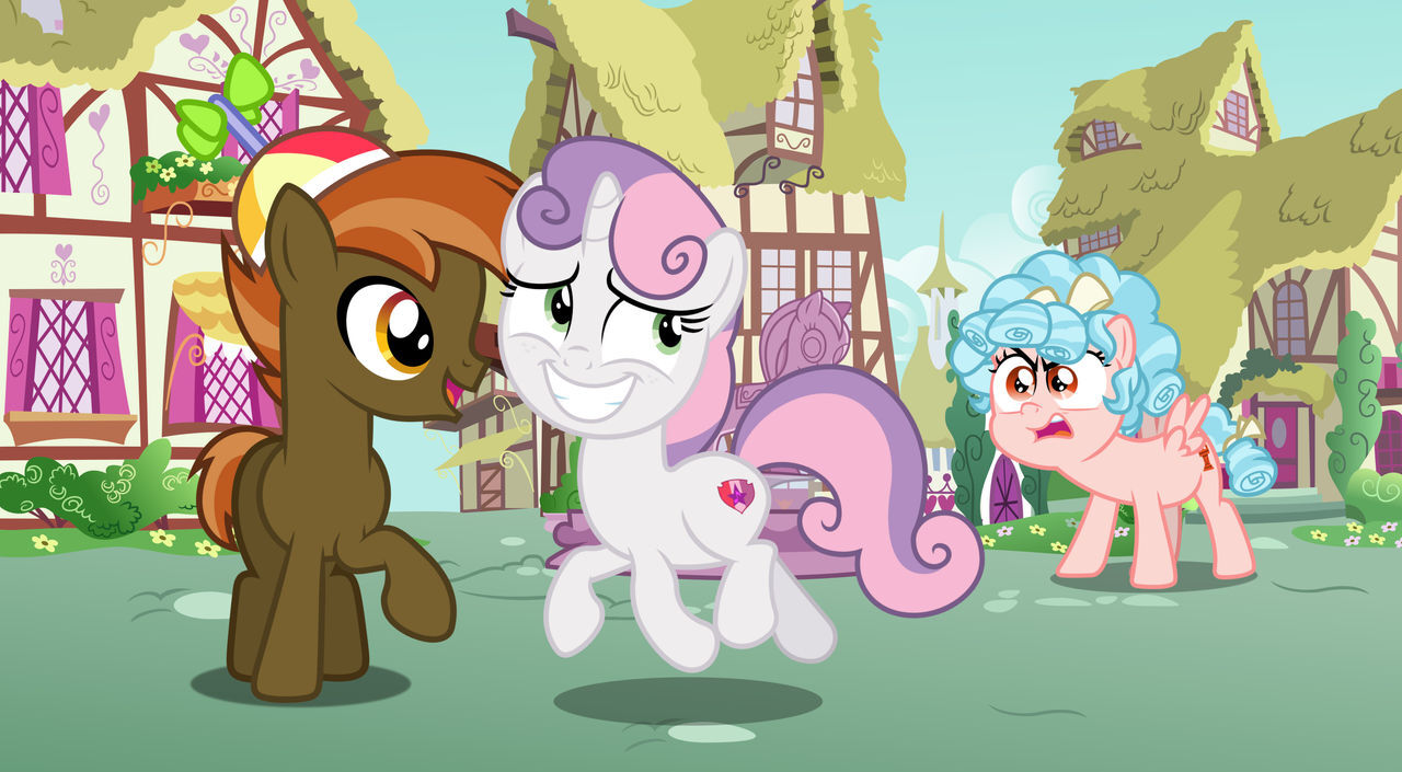 #2654771 - safe, artist:3d4d, button mash, cozy glow, sweetie belle, g4 ...