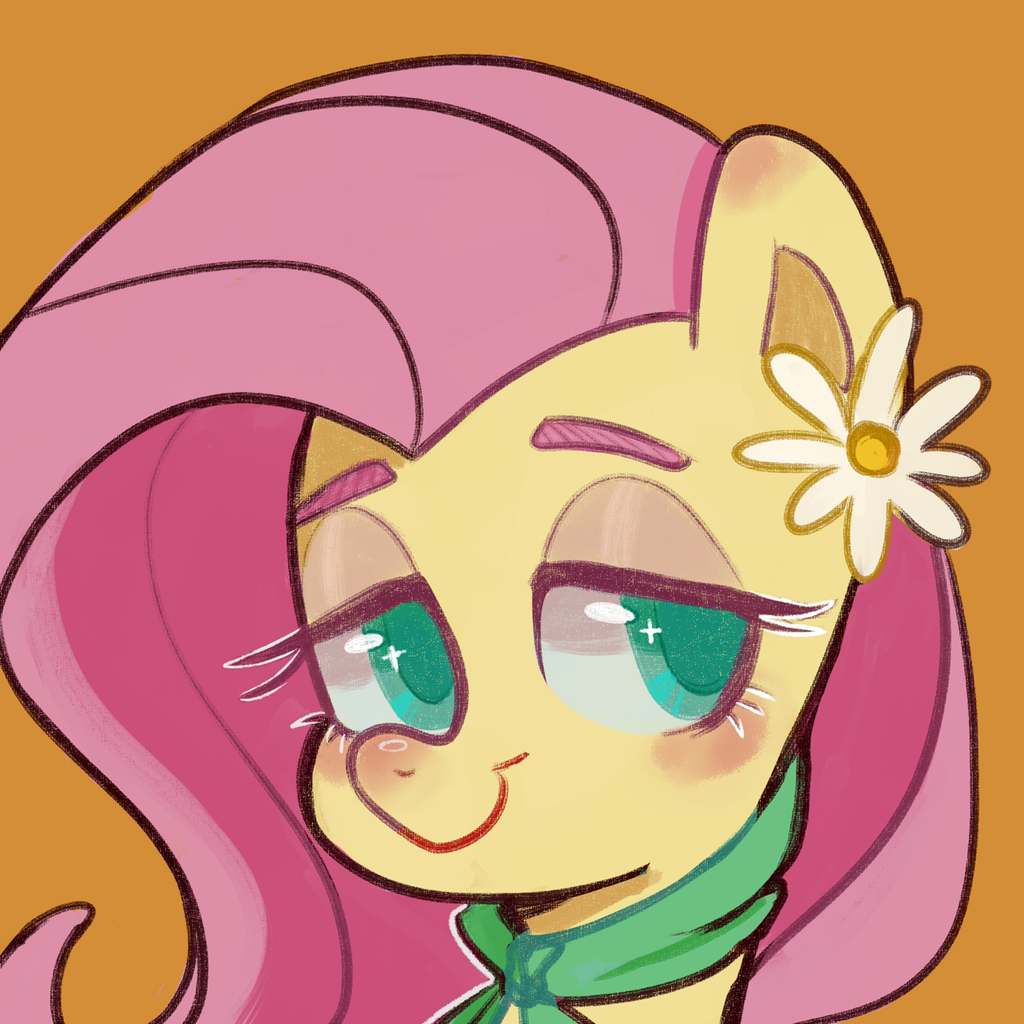#2654792 - safe, artist:meowmeows, fluttershy, pony, g4, blushing, bust ...