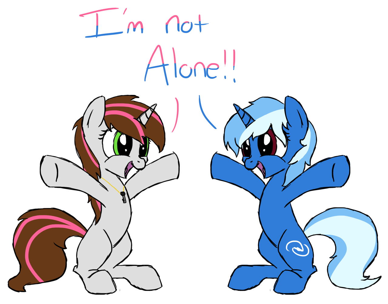 #2655150 - safe, artist:emkay-mlp, oc, oc only, oc:blue shift, oc:rosy ...