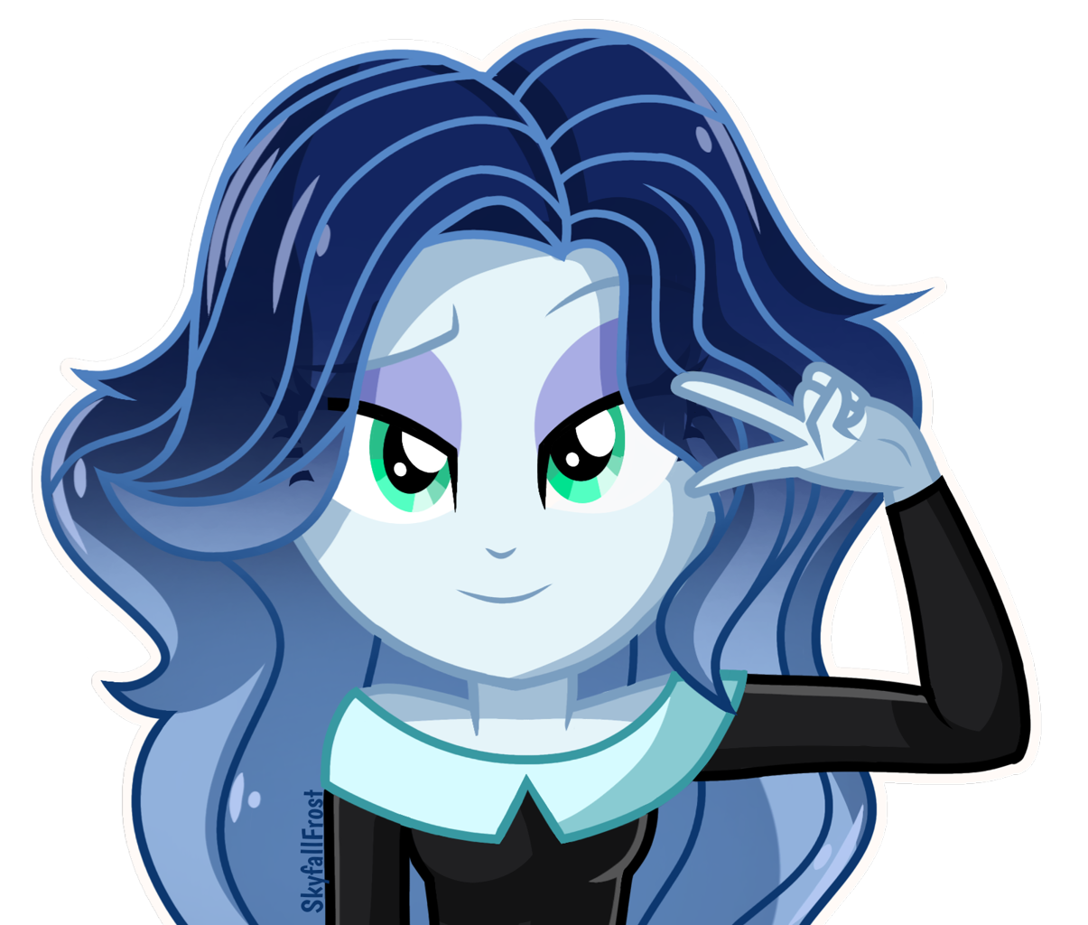 #2656665 - safe, artist:skyfallfrost, oc, oc only, oc:azure blush ...