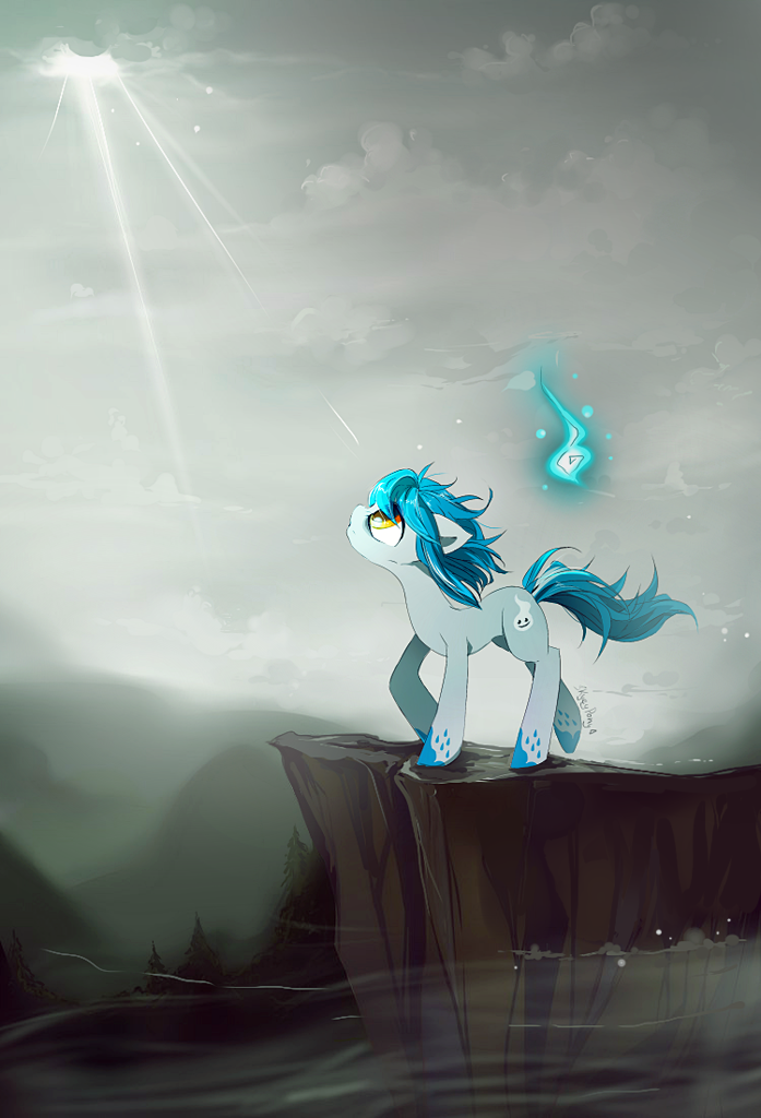 #2664774 - safe, artist:skyeypony, oc, oc only, earth pony, pony, cliff ...