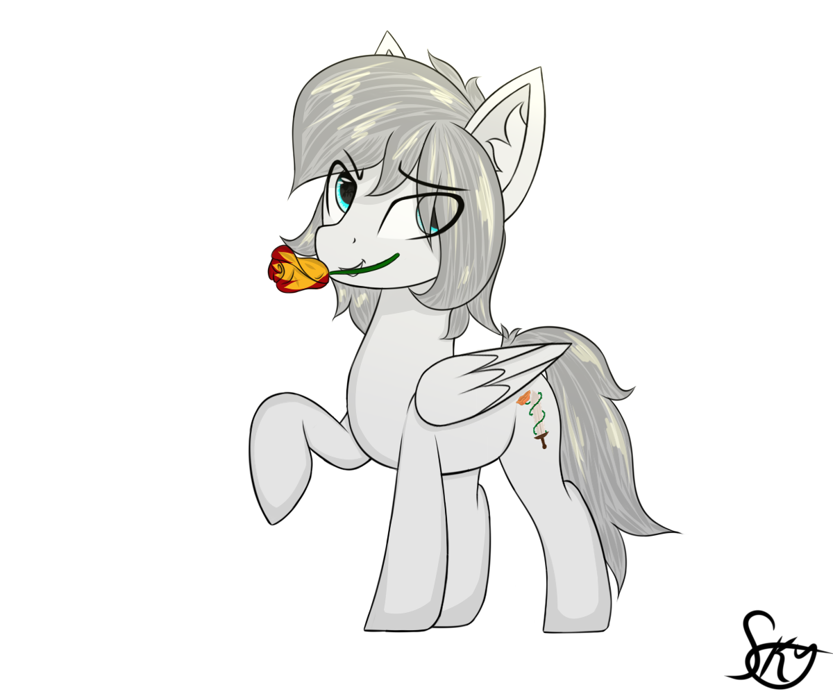 #2667806 - safe, oc, oc only, oc:light knight, pony, ear fluff, flower ...