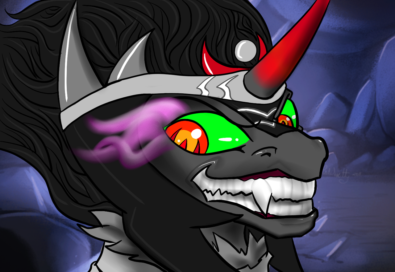 #2649176 - safe, artist:cuteskitty, artist:gsomv, king sombra, pony ...